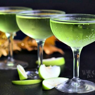 Sour Apple Champagne Cocktail - Will Cook For Smiles