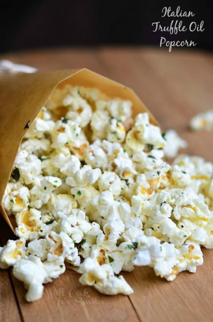 Italian Truffle Oil Popcorn - Will Cook For Smiles