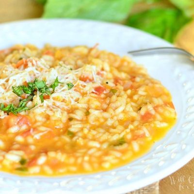 Creamy Tomato Basil Risotto - Will Cook For Smiles