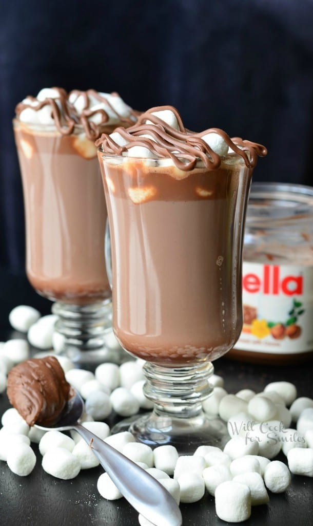 Spiked Nutella Hot Chocolate - Will Cook For Smiles