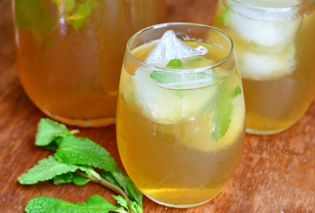Honey Mint Green Iced Tea - Will Cook For Smiles