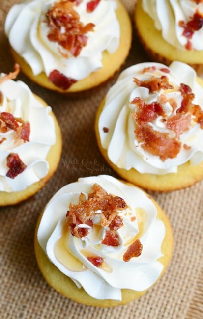 Maple Bacon Cupcakes - Will Cook For Smiles