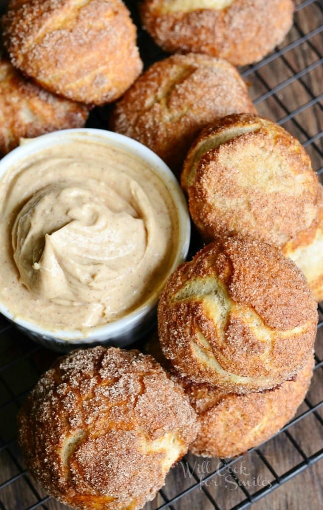 Snickerdoodle Pretzel Puffs - Will Cook For Smiles