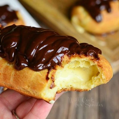 Homemade Boston Cream Eclair - Will Cook For Smiles