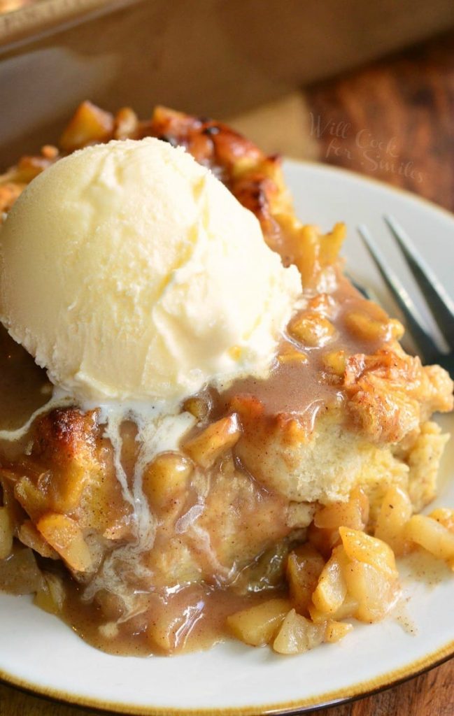 Apple Pie Bread Pudding - Will Cook For Smiles