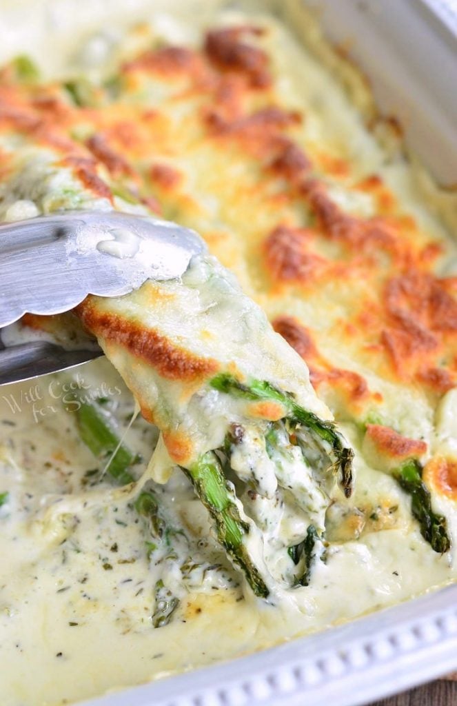 Creamy Italian Baked Asparagus - Will Cook For Smiles