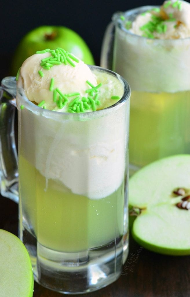 Green Apple Ice Cream Soda Float - Will Cook For Smiles
