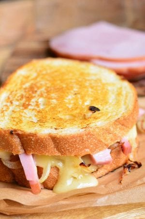 Ham and Brie Grilled Cheese Sandwich - Will Cook For Smiles