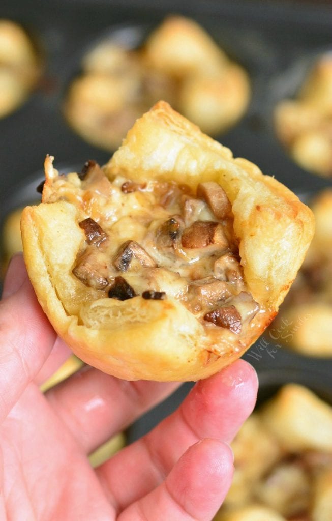 Mushroom Cheese Puff Bites - Will Cook For Smiles