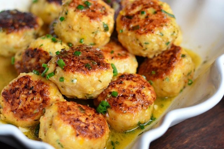 Shrimp Scampi Meatballs - Will Cook For Smiles