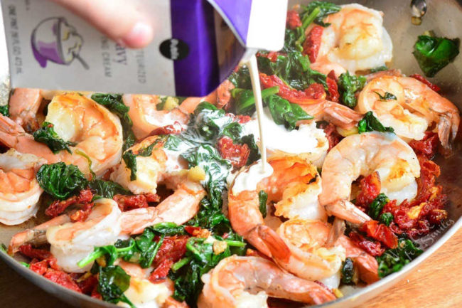 Creamy Tuscan Shrimp Ravioli - Will Cook For Smiles