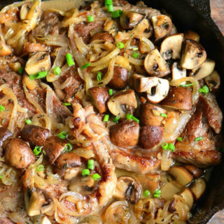 Rib Eye Steaks with Mushrooms and Onions - Will Cook For Smiles