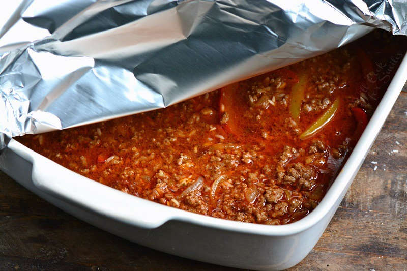 Beef Enchilada Rice Casserole - Will Cook For Smiles