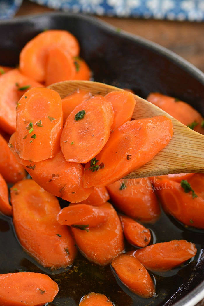 Honey Butter Glazed Carrots - Will Cook For Smiles
