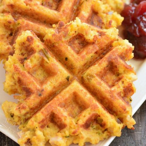 Turkey and Stuffing Waffles - Will Cook For Smiles