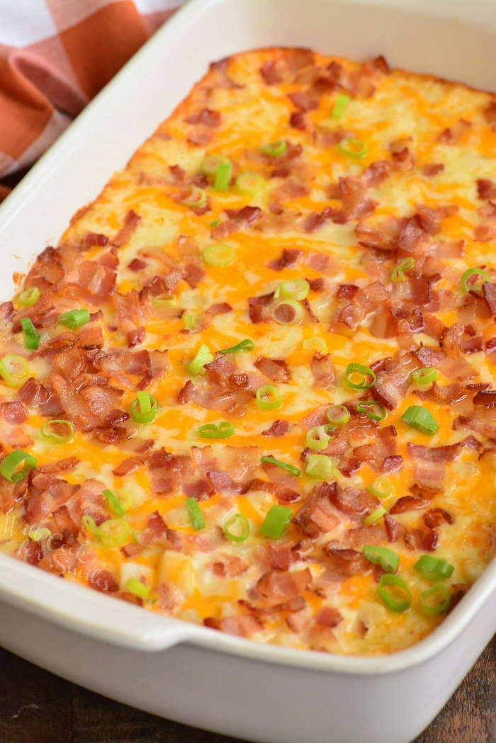 Loaded Cheesy Potato Casserole - Will Cook For Smiles