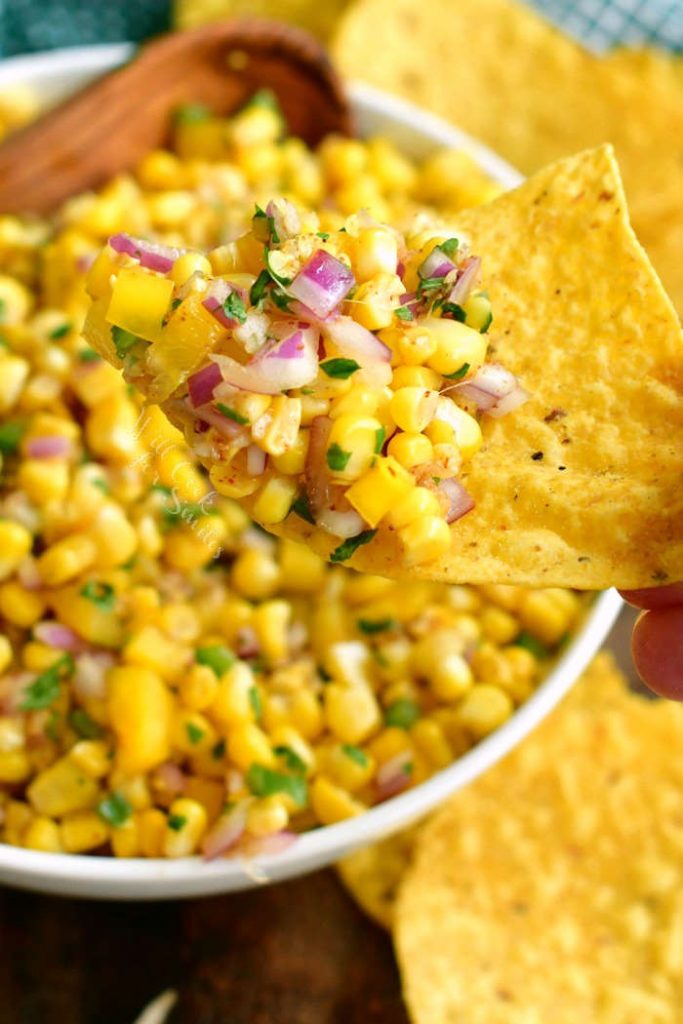 Corn Salsa - Easy Refreshing Summer Dip and Side Dish