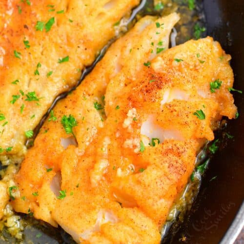 Buttery Lemon Garlic Baked Cod - Will Cook For Smiles
