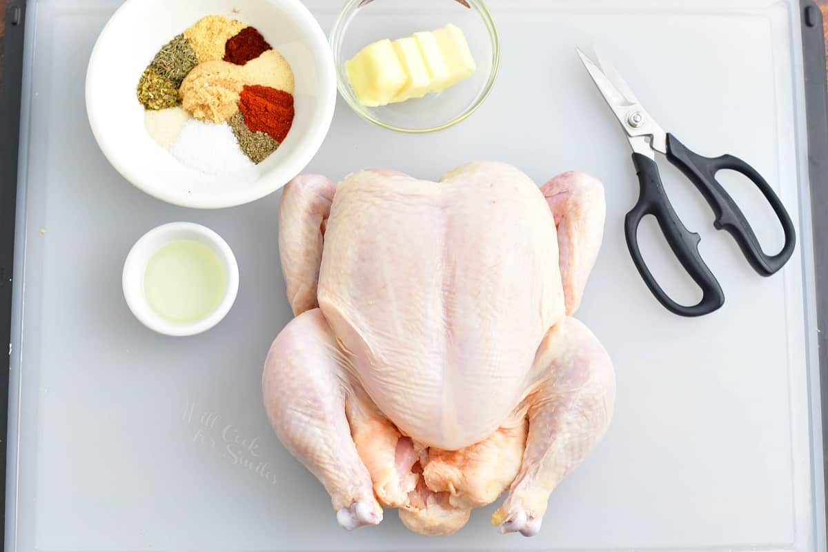 Spatchcock Chicken - Easy Oven Roasted Chicken with Spice Rub