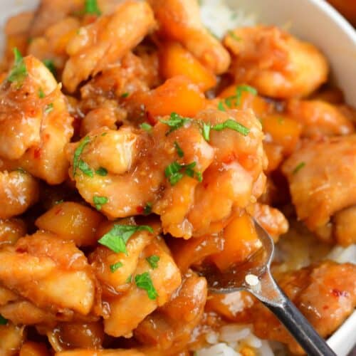 Mango Chicken and Rice - Easy Chicken Dinner with Bright Flavors