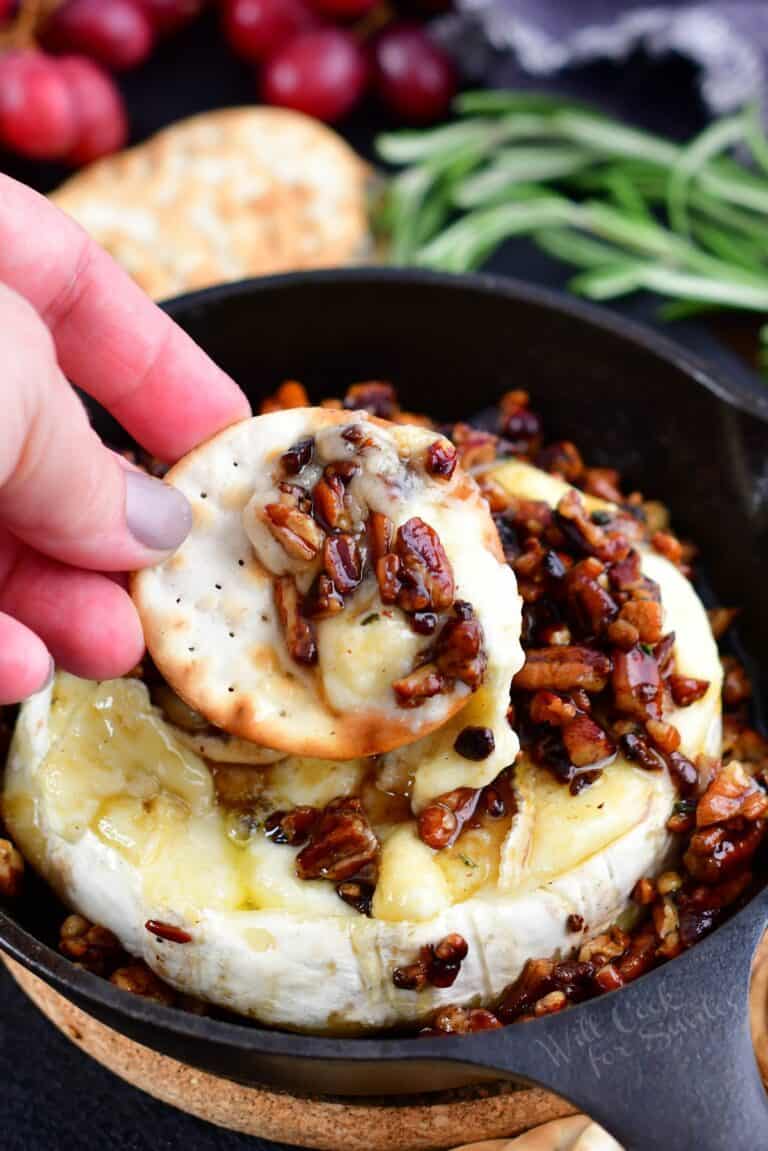 Easy Baked Brie In A Skillet