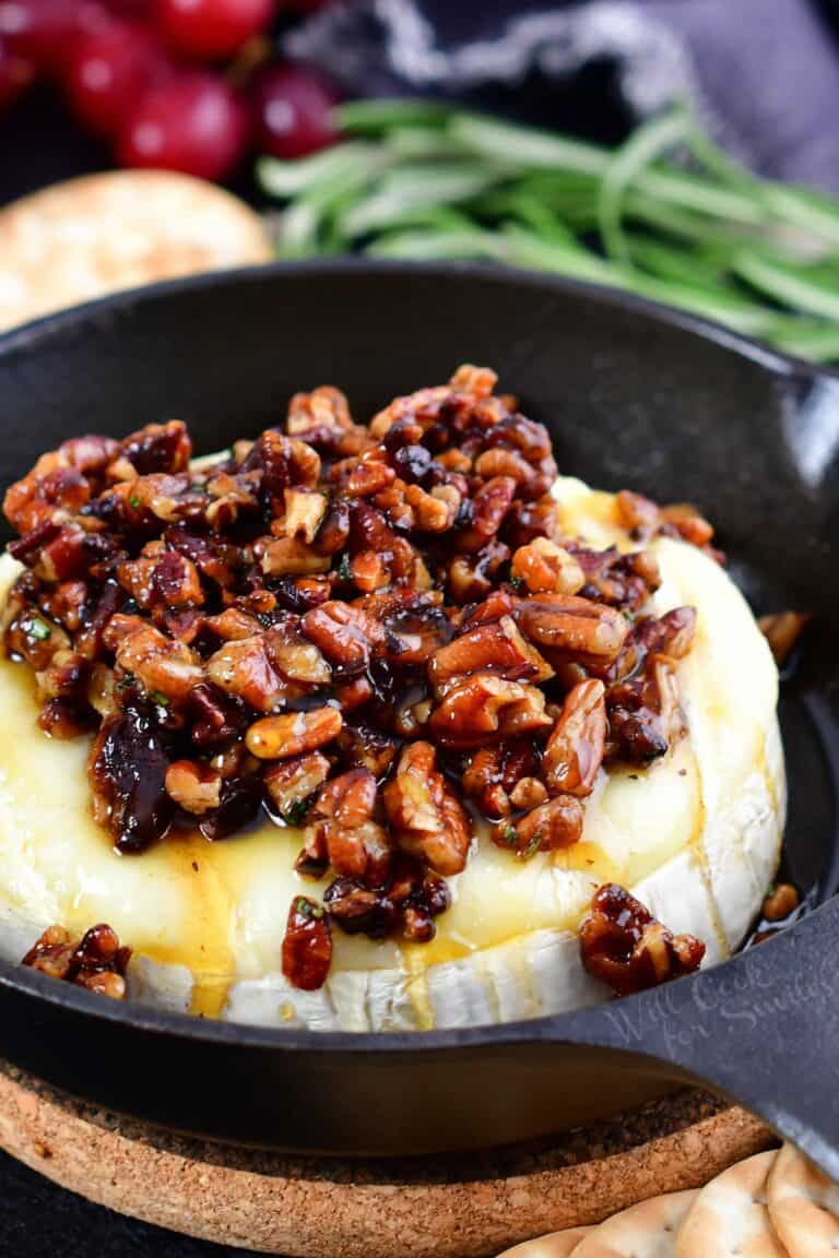 Easy Baked Brie In A Skillet