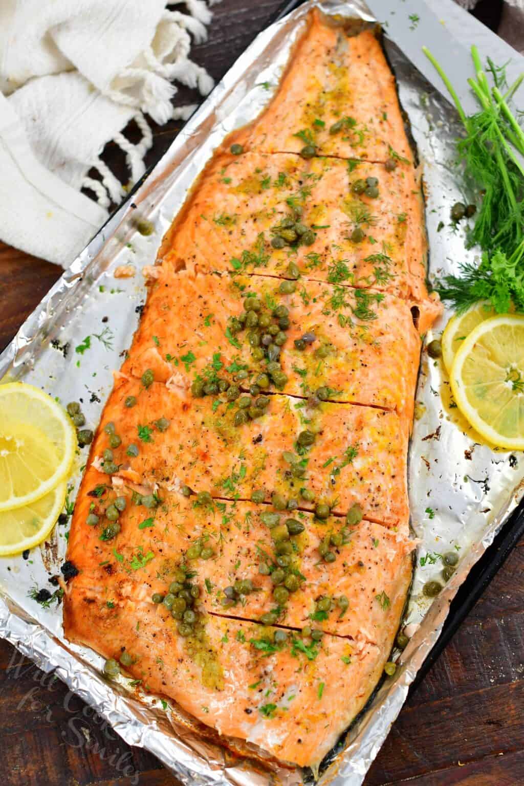 Whole Baked Salmon Filet