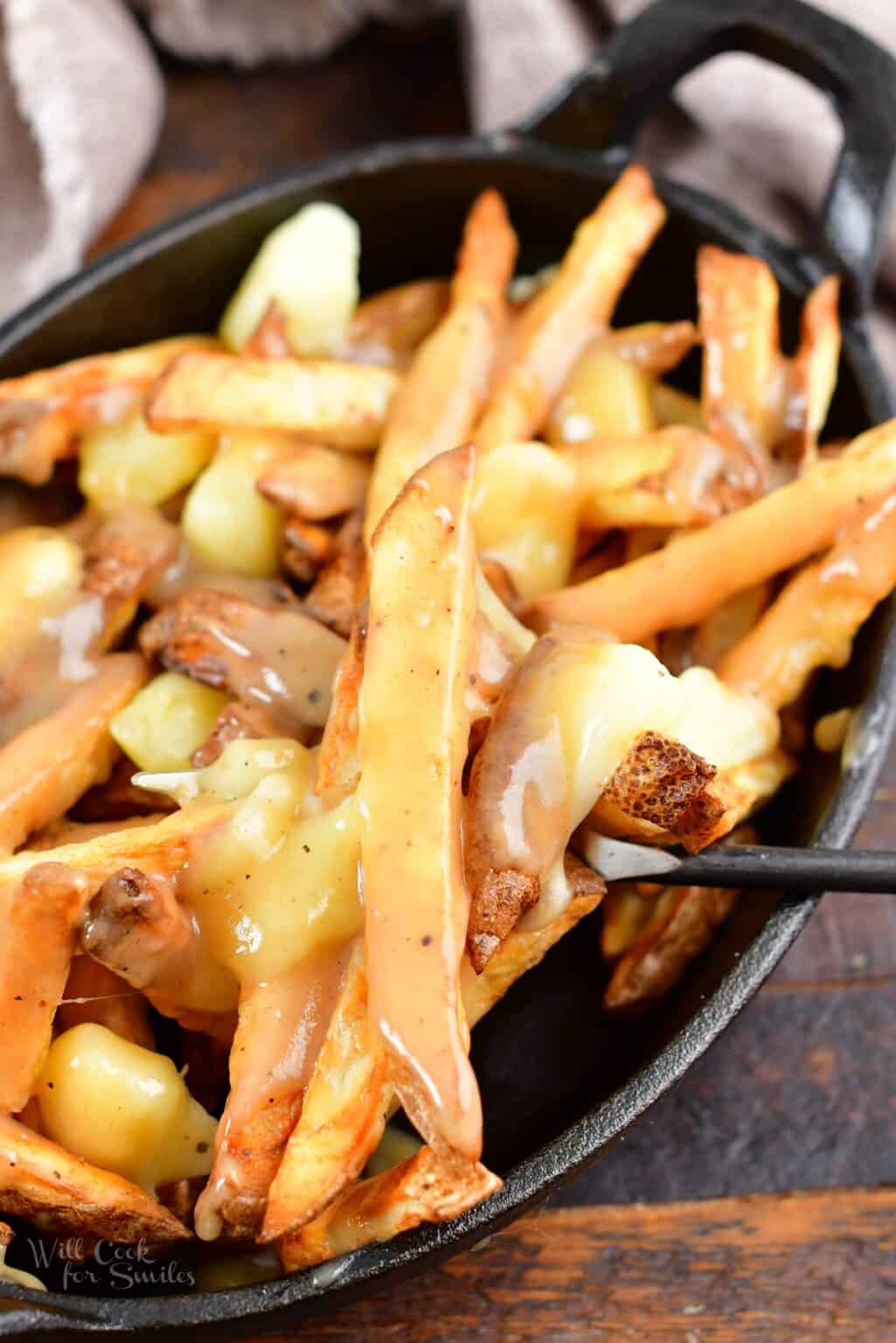 Poutine Recipe - Canadian Classic with Homemade Fries and Gravy