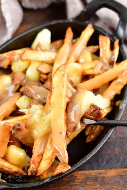 Poutine Recipe - Canadian Classic with Homemade Fries and Gravy