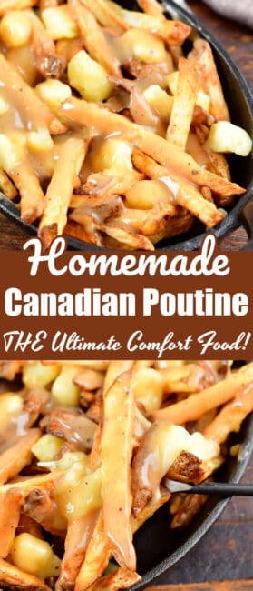 Poutine Recipe - Canadian Classic with Homemade Fries and Gravy