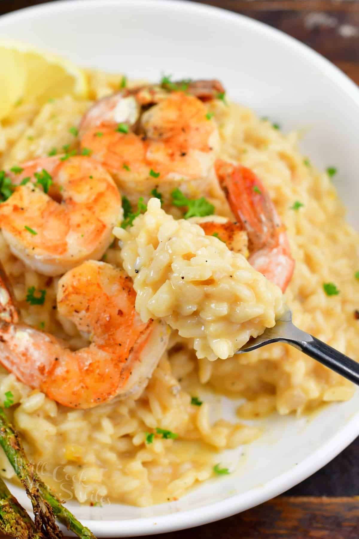 Lemon Risotto with Lemon Pepper Shrimp - Will Cook For Smiles