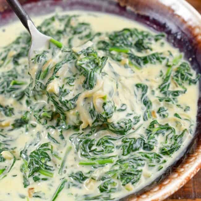 Cheesy Creamed Spinach Recipe - Will Cook For Smiles