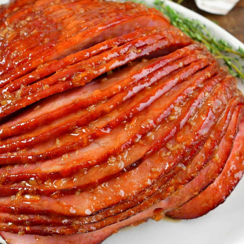 Baked Ham with Cherry Ham Glaze - Will Cook For Smiles