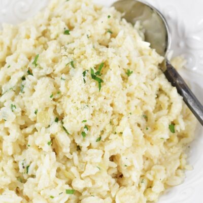 Creamy Parmesan Rice - Will Cook For Smiles
