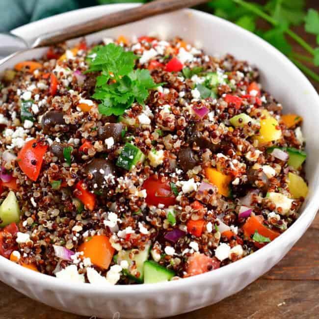 Mediterranean Quinoa Salad - Will Cook For Smiles