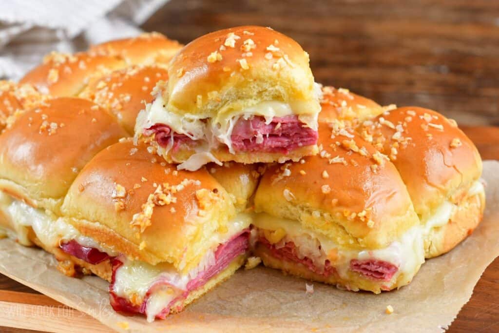 Baked Reuben Sliders