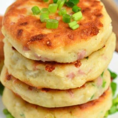 Ham and Cheese Mashed Potato Cakes - Perfect For Leftovers