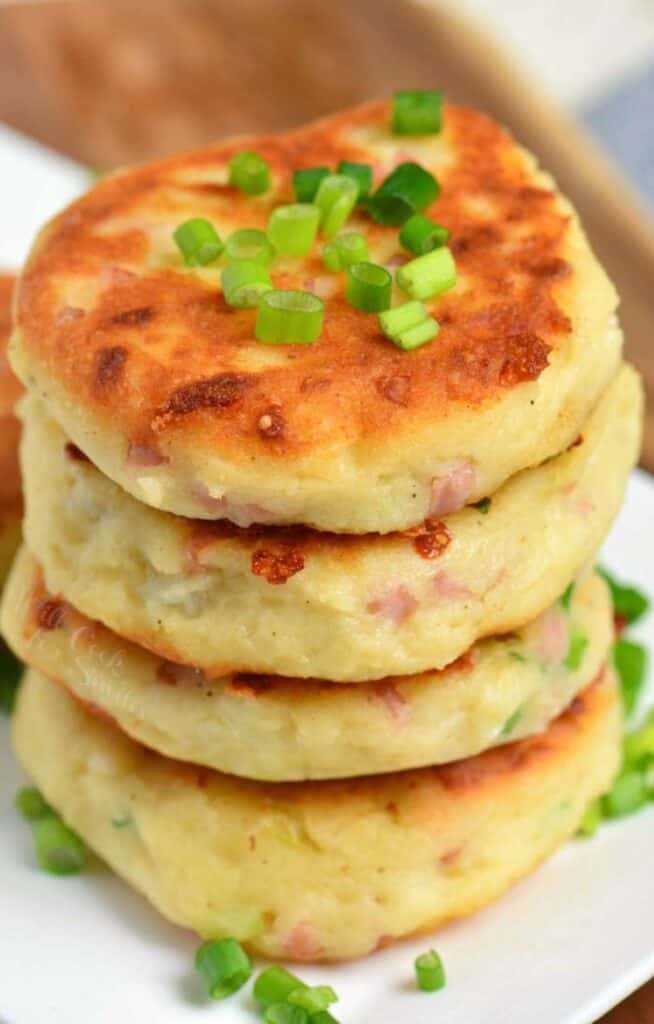 Ham and Cheese Mashed Potato Cakes - Perfect For Leftovers
