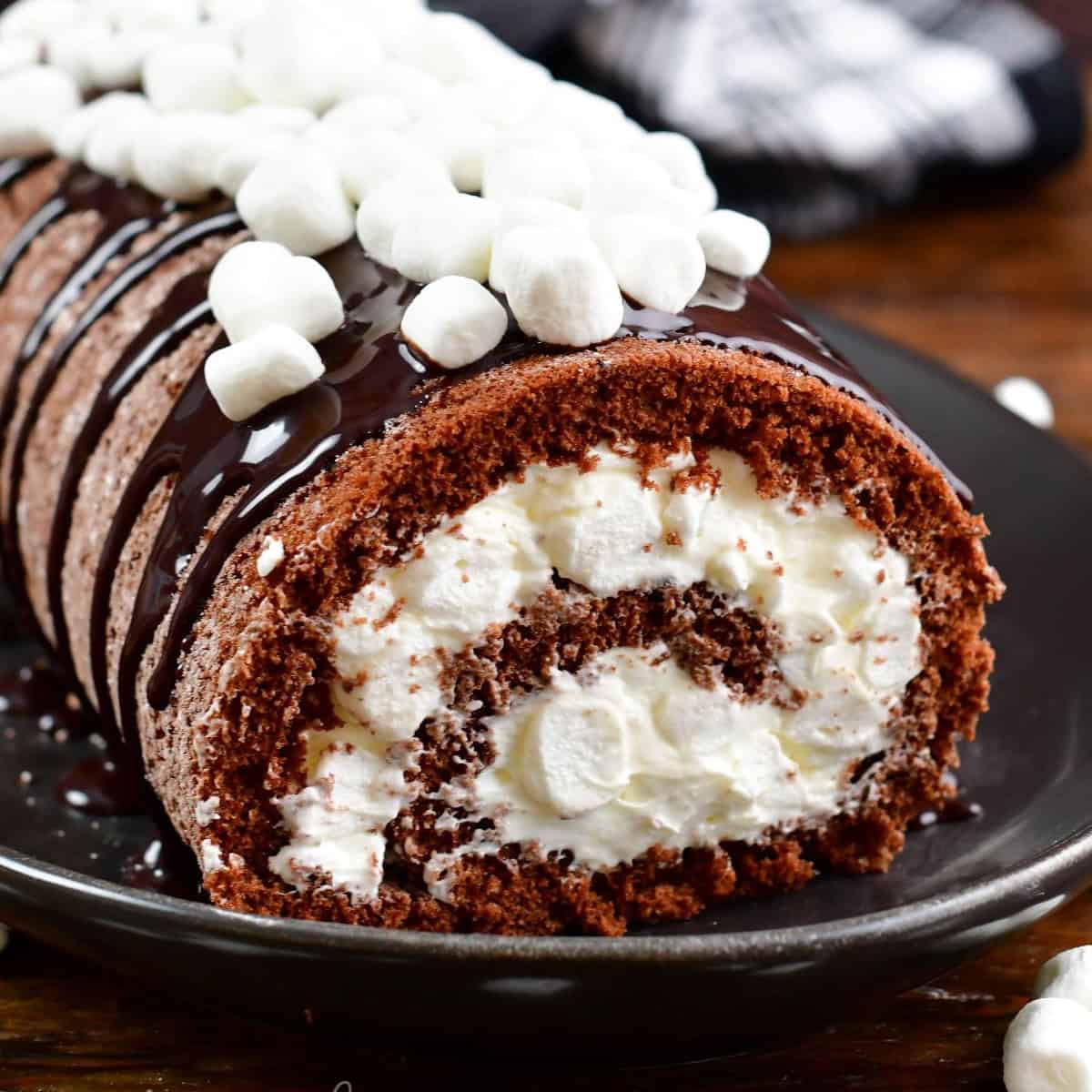 Hot Chocolate Cake Roll