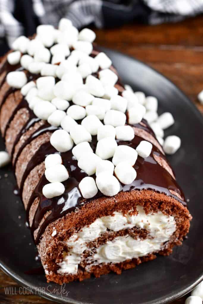Hot Chocolate Cake Roll