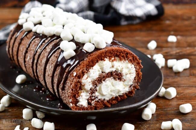 Hot Chocolate Cake Roll
