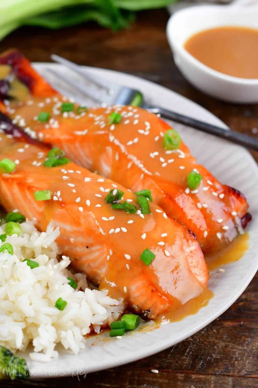 Miso Salmon Recipe (Baked and Glazed with Extra Sauce) - Will Cook For ...