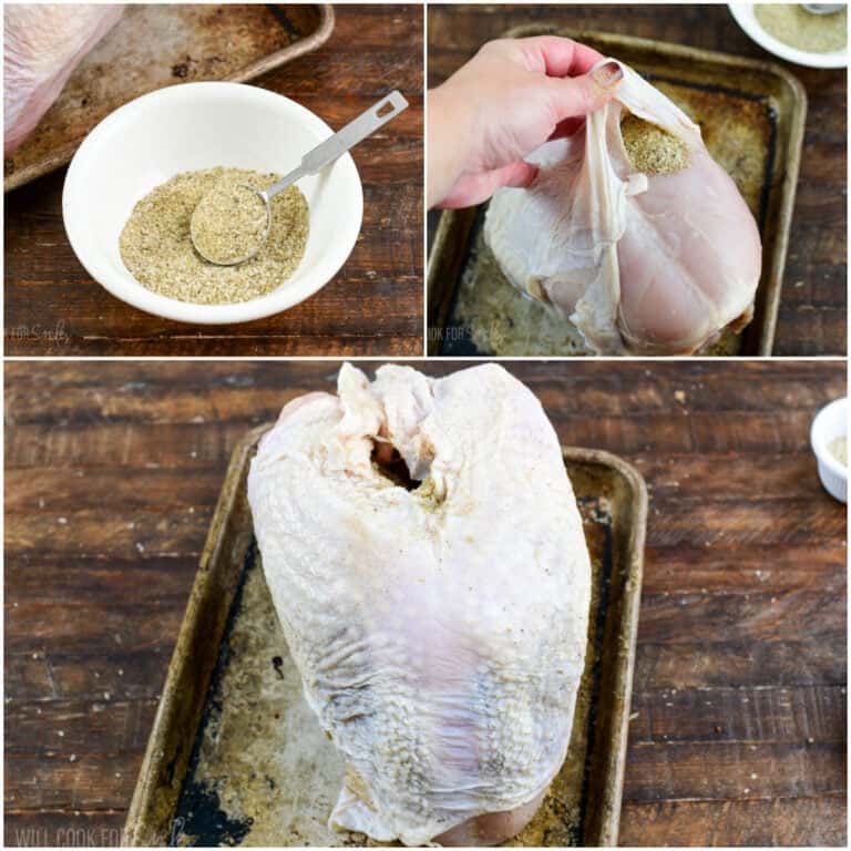 Roasted Turkey Breast with Herb Butter and Gravy - Will Cook For Smiles