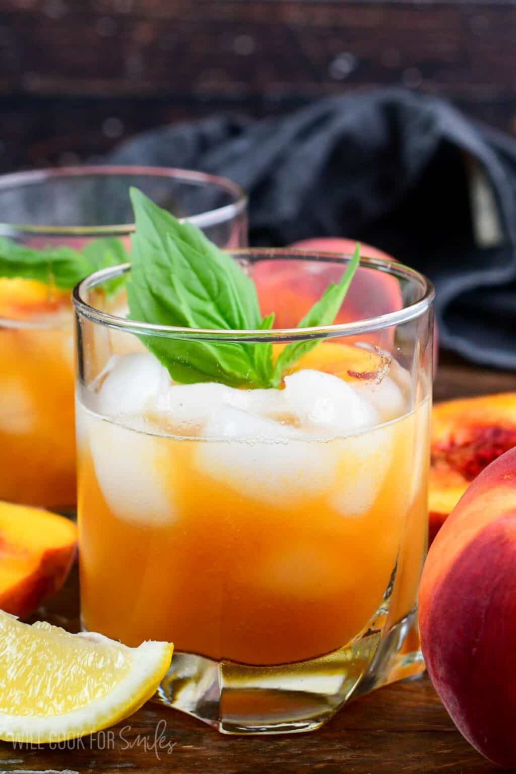 Peach Bourbon Smash - Will Cook For Smiles