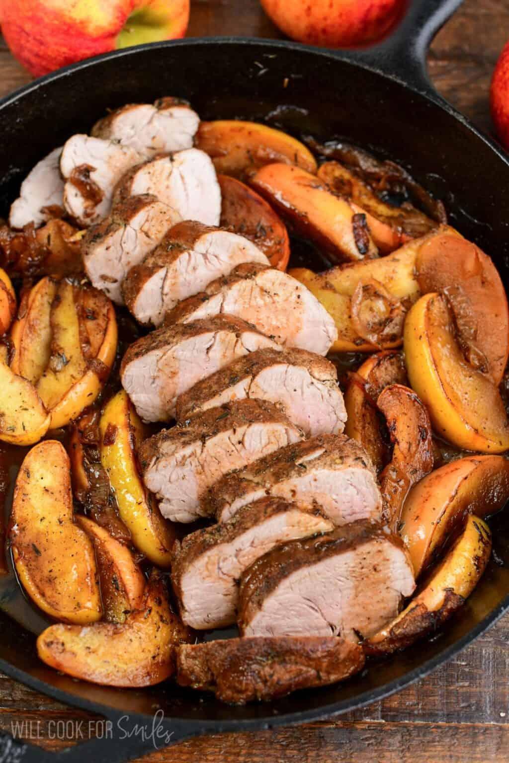 Roasted Pork Tenderloin and Apples (One Pan Dinner)