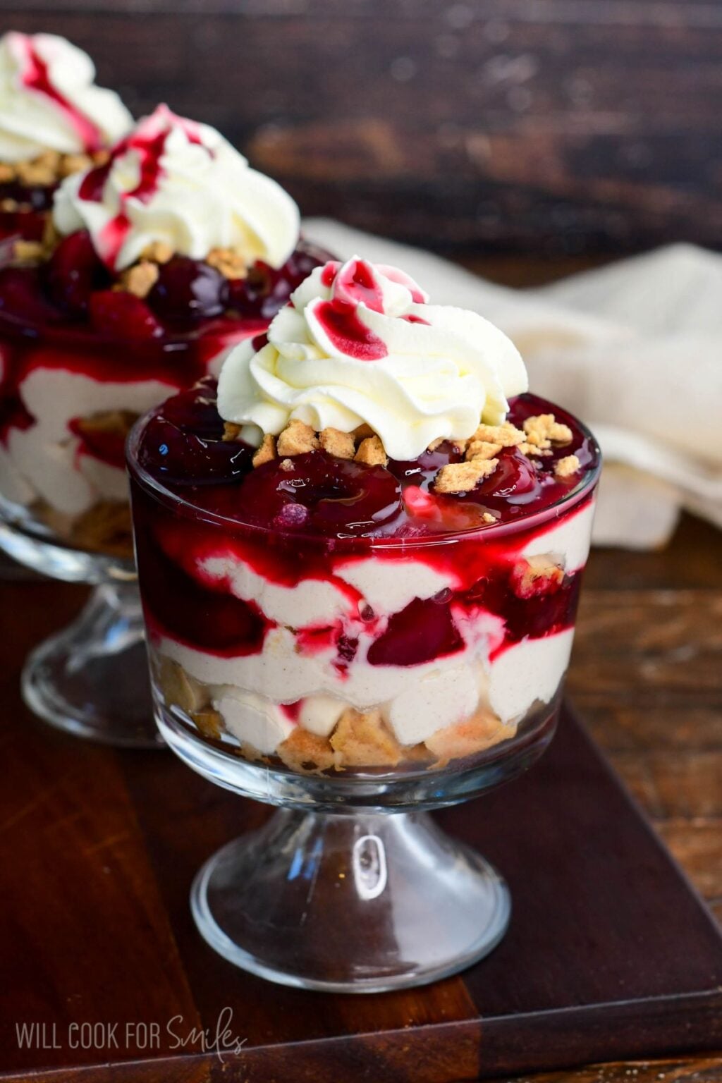 No Bake Cherry Cheesecake Parfait - Will Cook For Smiles